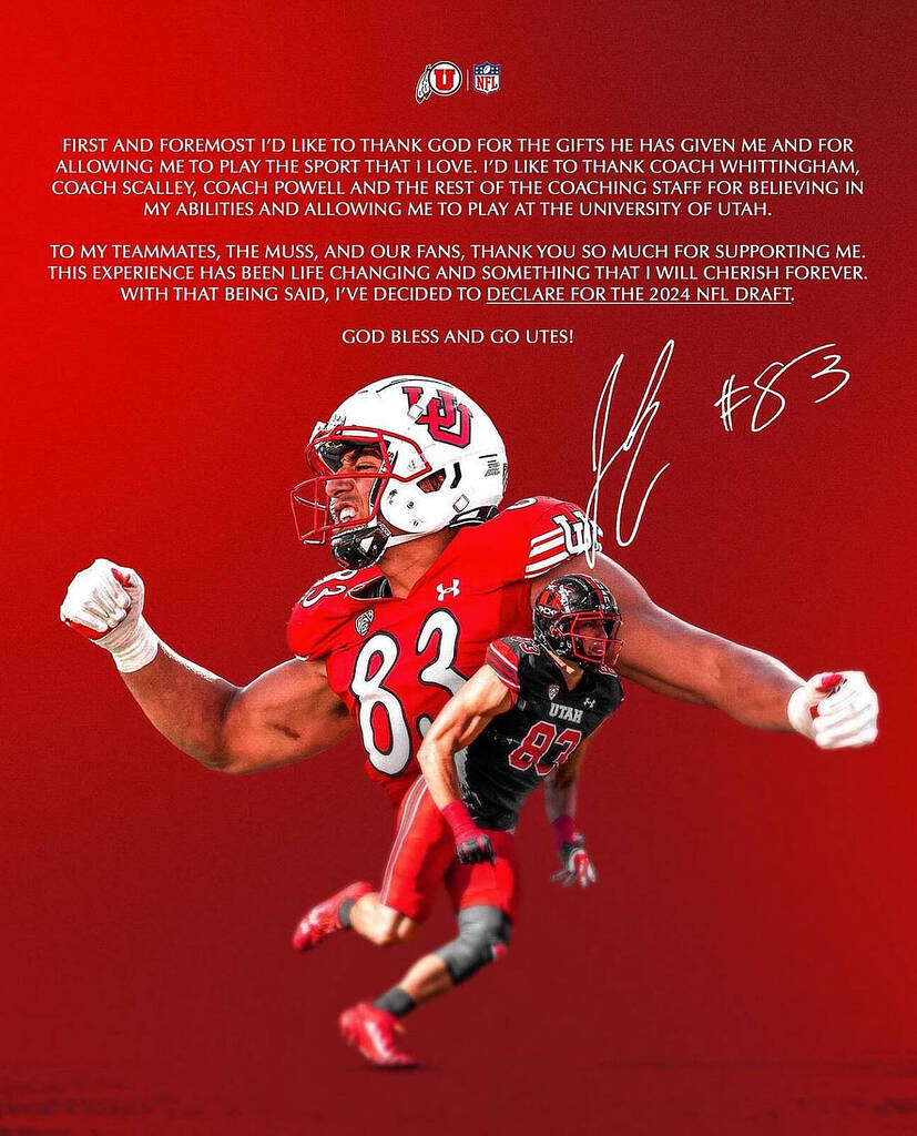 Jonah Elliss declares for the draft - Football - UteFans.net