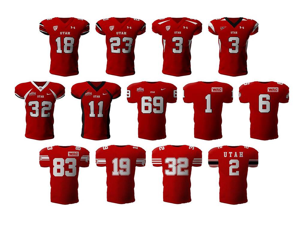 Evolution of the Utah Football Jersey (since 1981) - Football - UteFans.net